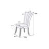 Lark Manor™ Faux Leather Upholstered Lines Back Set Of 2Pc Chairs ...