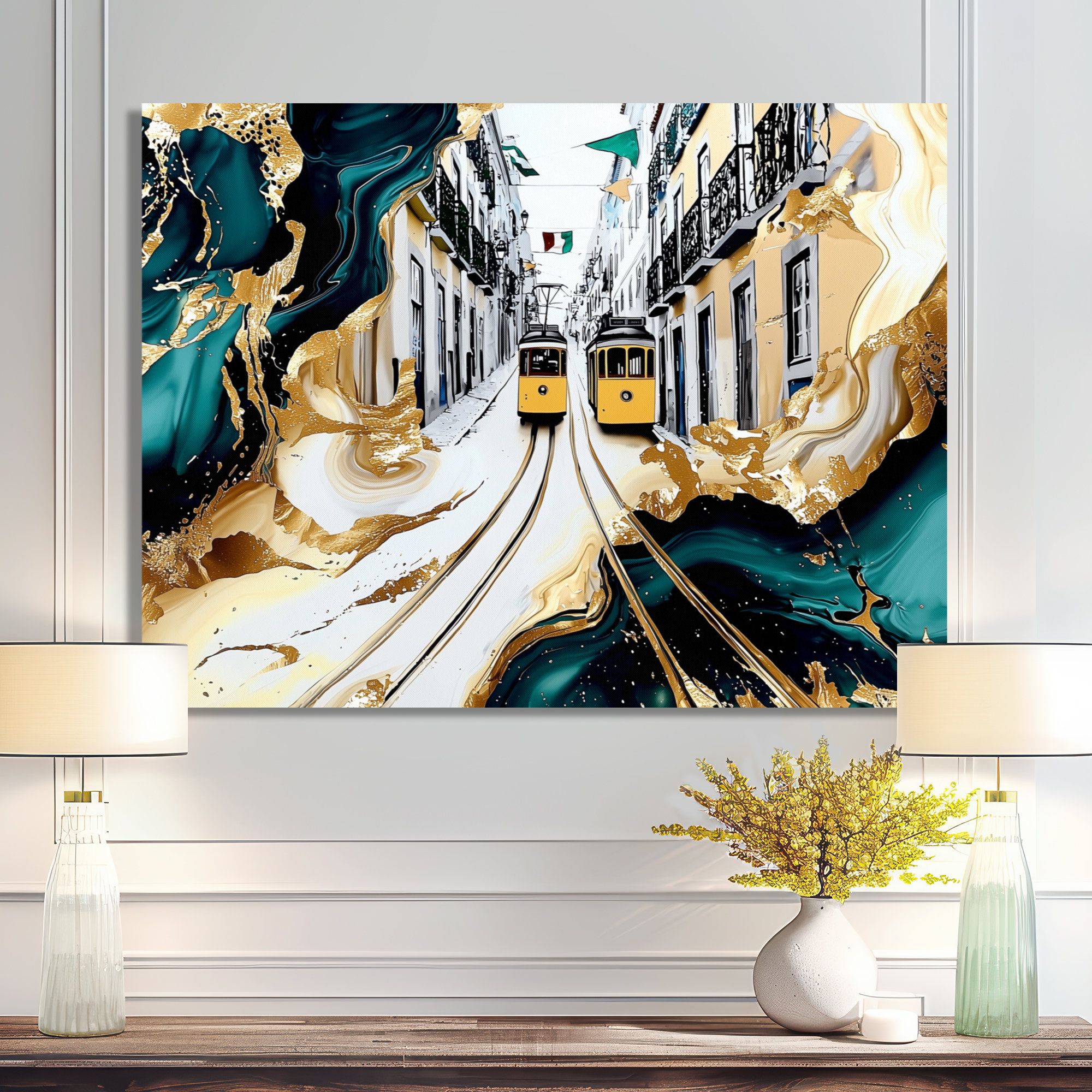 Ivy Bronx Emerald Lisbon Streets In Portugal II - Portugal Metal Print ...