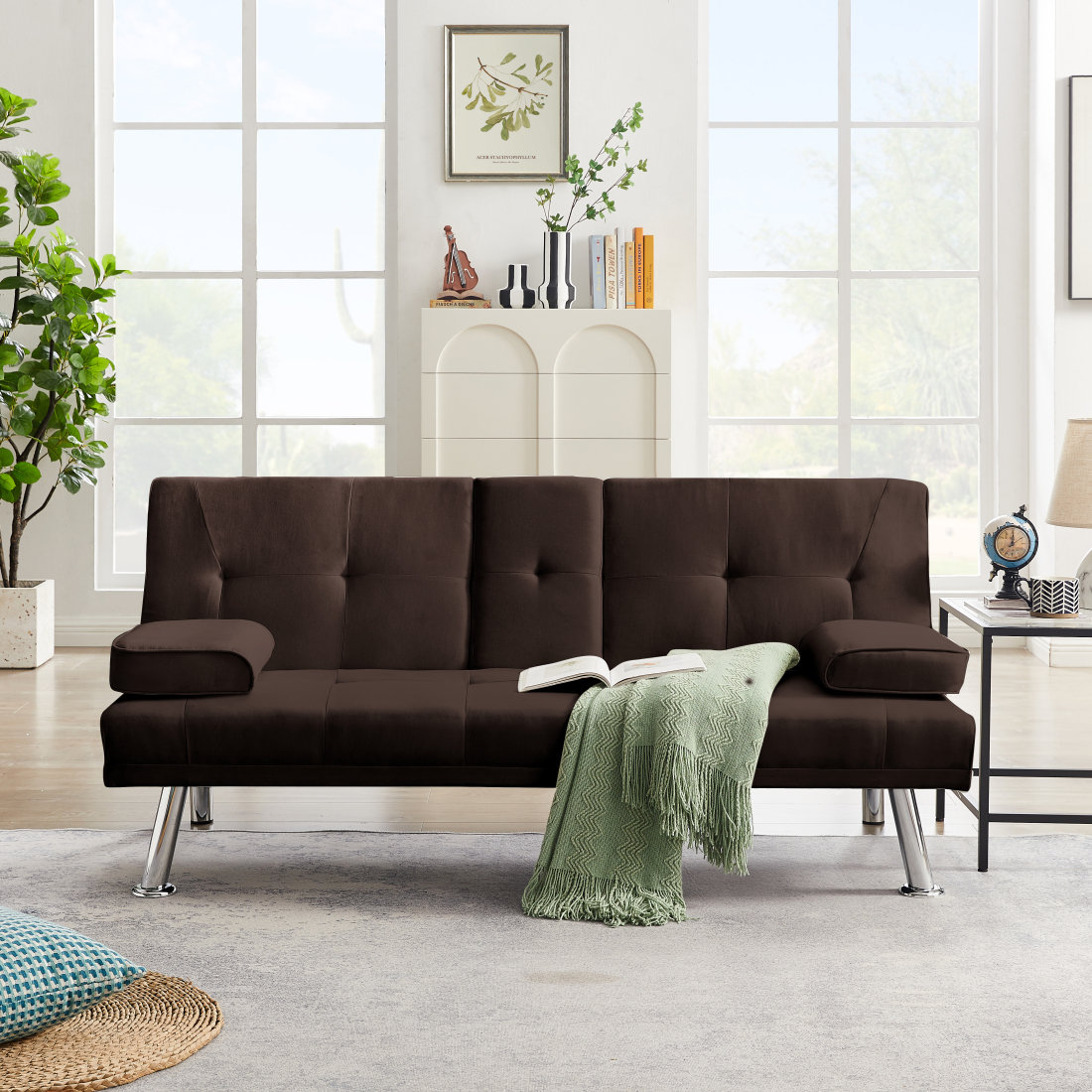 Builddecor Stylish Convertible Folding Futon Sofa Bed | Wayfair