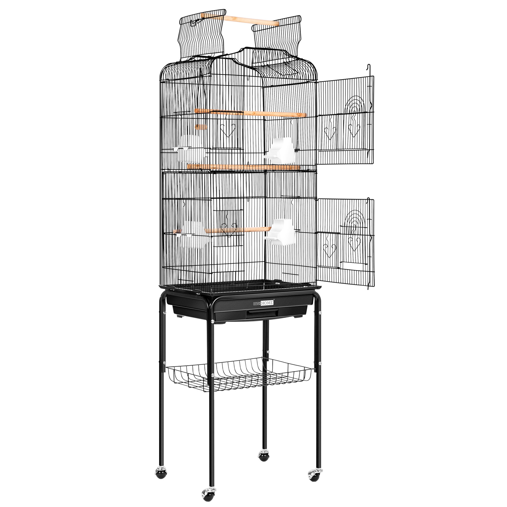 Tucker Murphy Pet™ Zora 59.8" Iron Flat Top Travel Bird Cage with ...