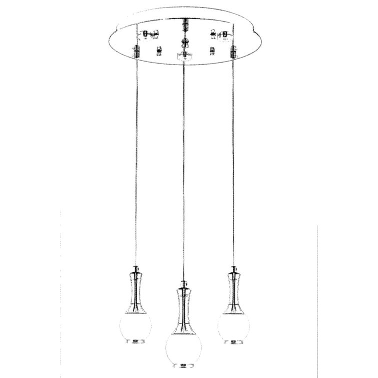 Bless international 3 - Light LED Chandelier | Wayfair