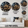 Astoria Grand Baroque Dramatic Splendor II - Glam Face Wall Clock | Wayfair