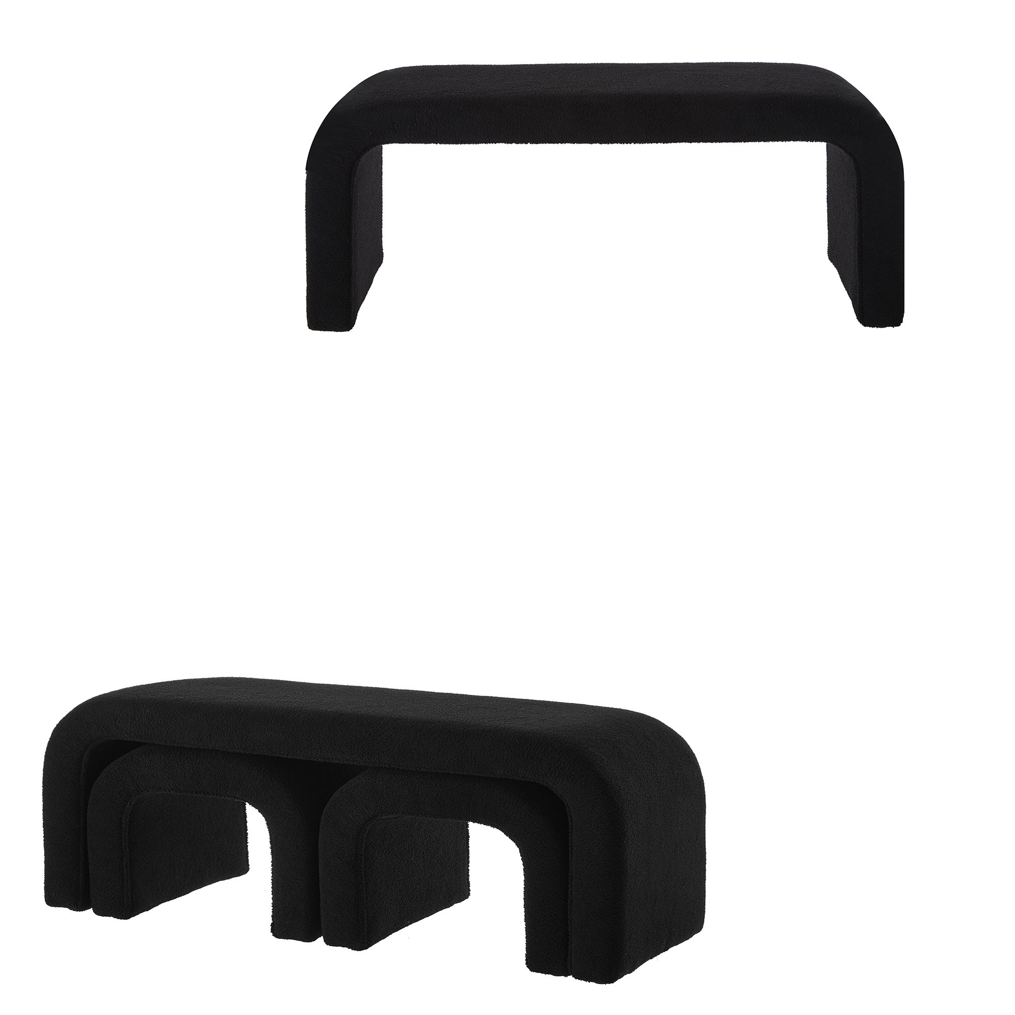 Orren Ellis Set Of 3 U-shaped Modern Bench - Wayfair Canada