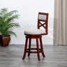 Lark Manor™ Bar Height X-Back Swivel Stool | Wayfair