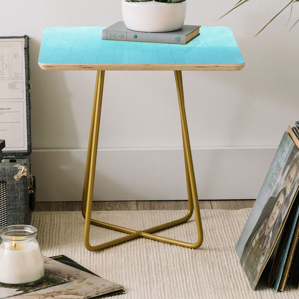 East Urban Home Cross Legs End Table | Wayfair