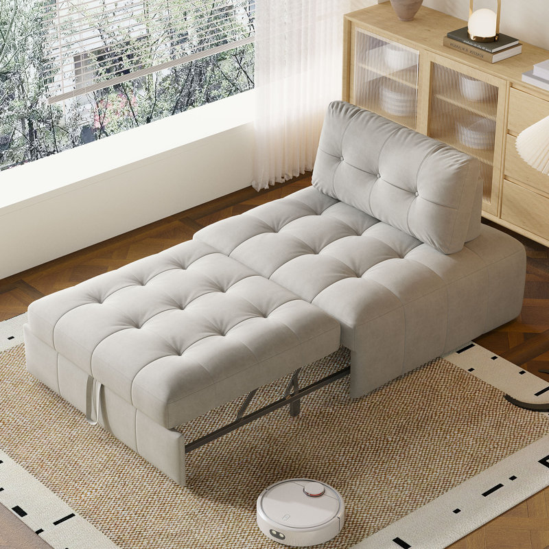 Winston Porter 35.43in Retractable Sofa Bed, Suitable For Small ...