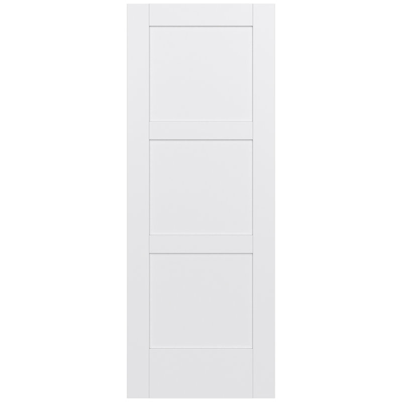 JELD-WEN MODA 3-Panel Solid Core Primed Slab Interior Door | Wayfair