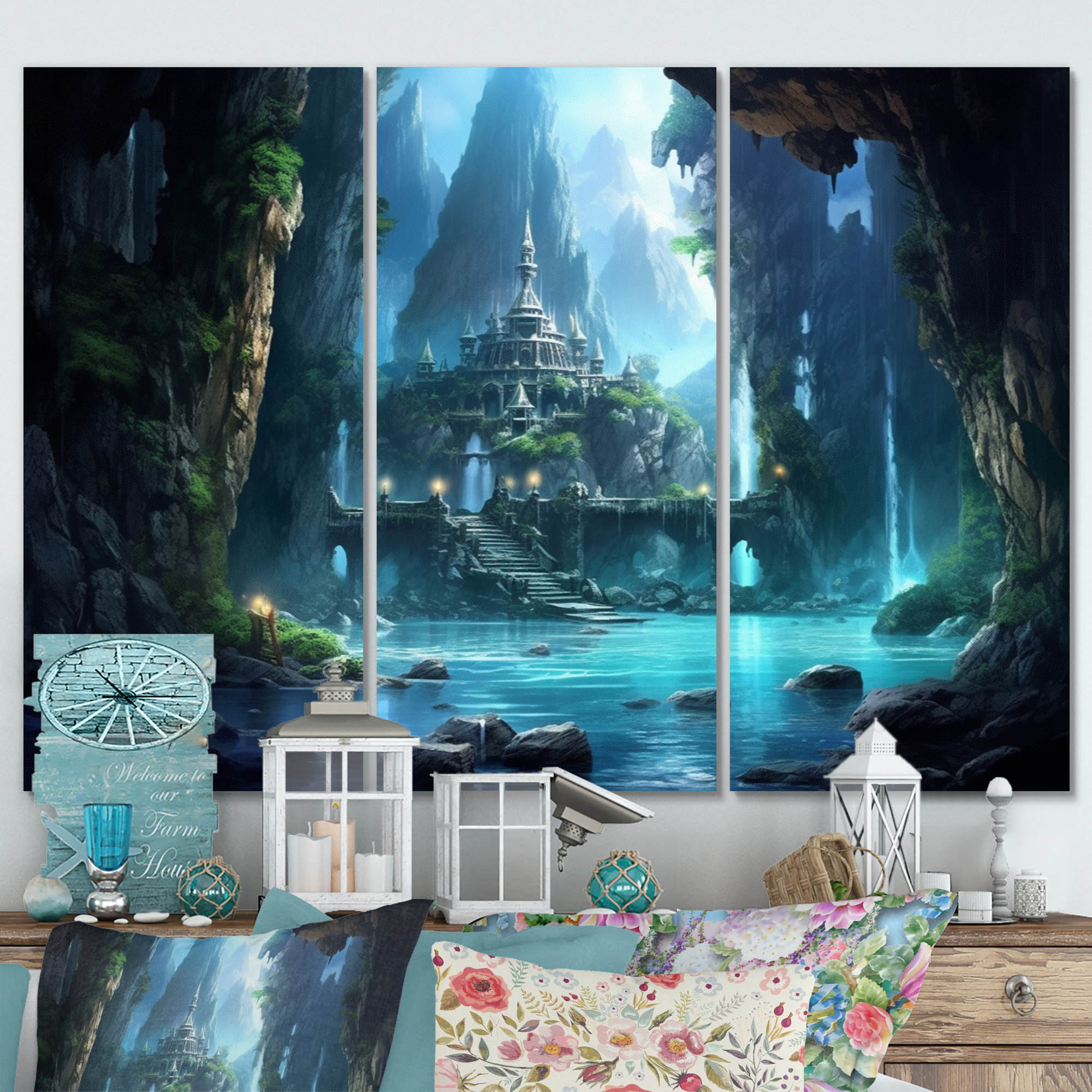 Millwood Pines Hidden Castle - Castles Wall Art Print Set - Wayfair Canada