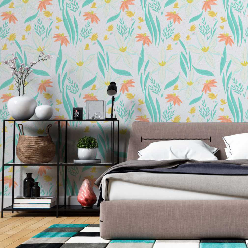 Winston Porter Daynah Orchid 8.5' L x 24" W Peel and Stick Wallpaper ...