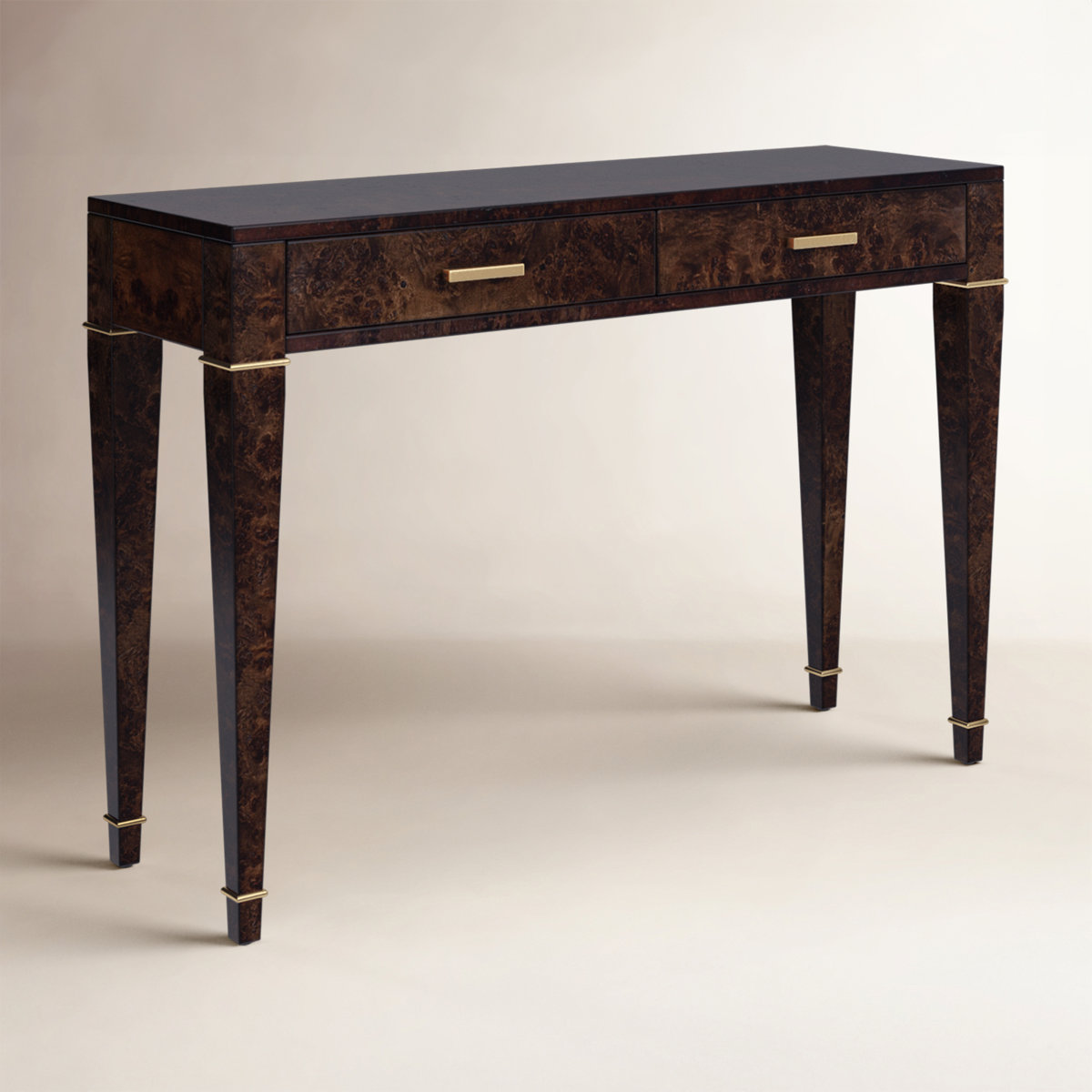 Butler Kai 2 Drawer 45" Burl Wood Console Table & Reviews | Perigold