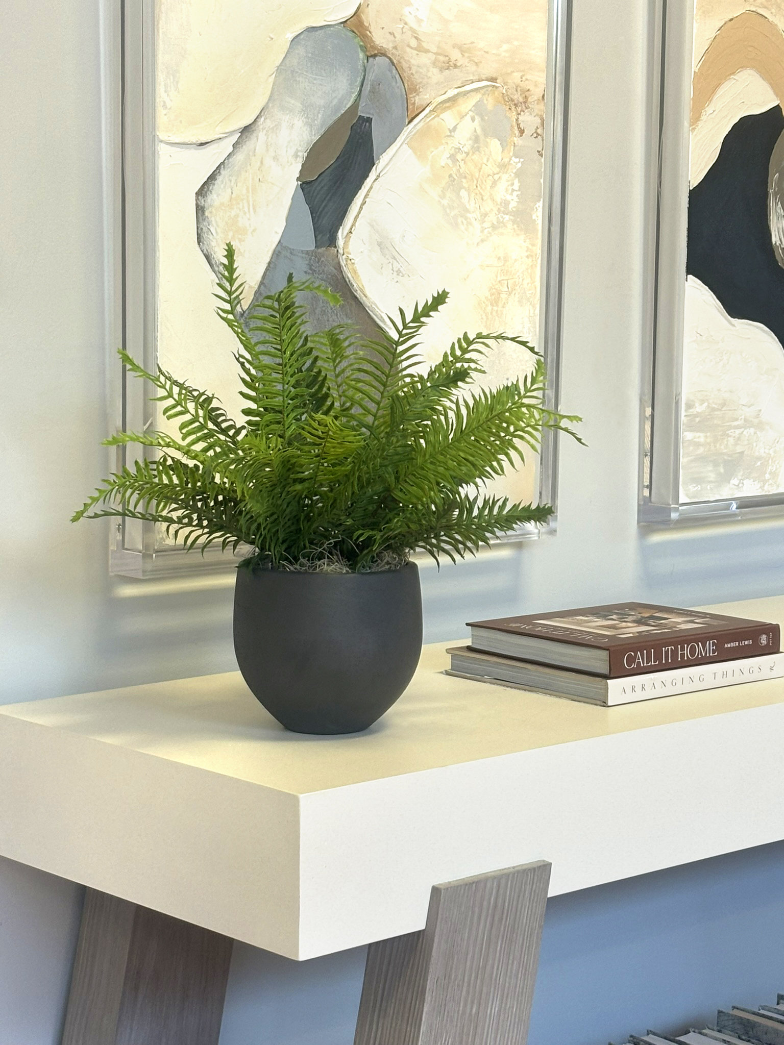 Primrue Kenley Outdoor UV Rated Fern in Fiberstone Pot & Reviews | Wayfair