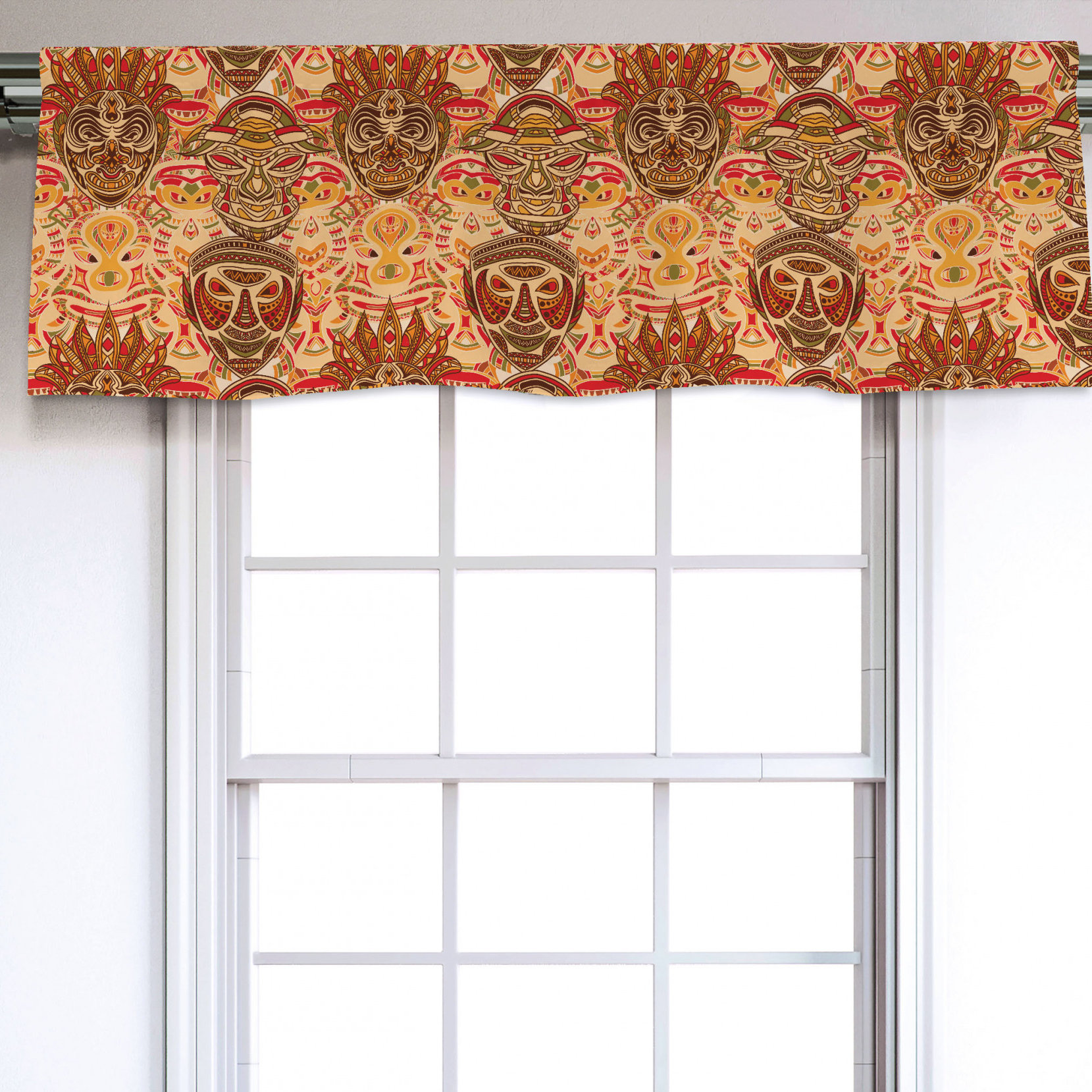 Ambesonne African 54" Window Valance | Wayfair