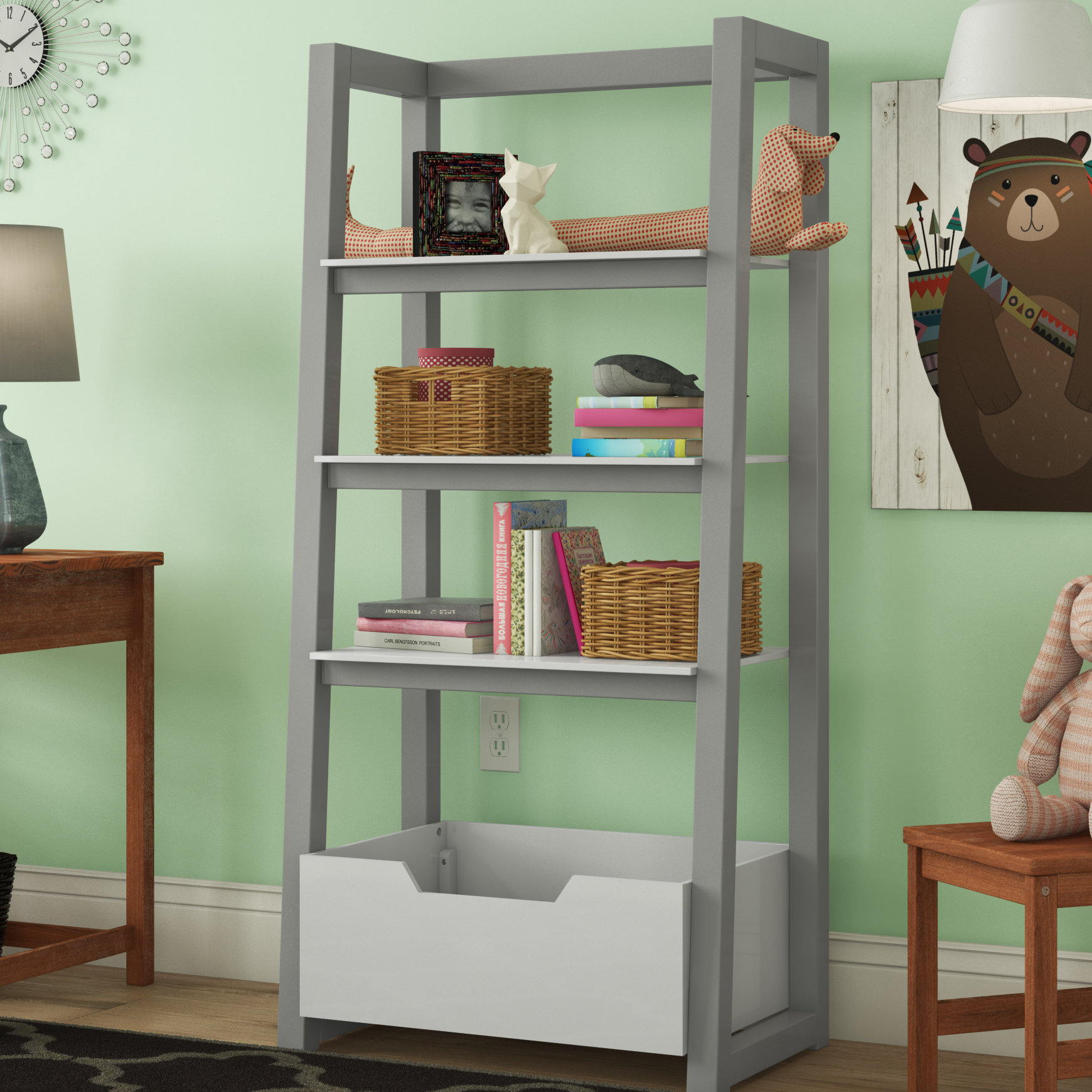 Latitude Run® Alket 56" H x 26.5" W Kids Bookcase & Reviews | Wayfair