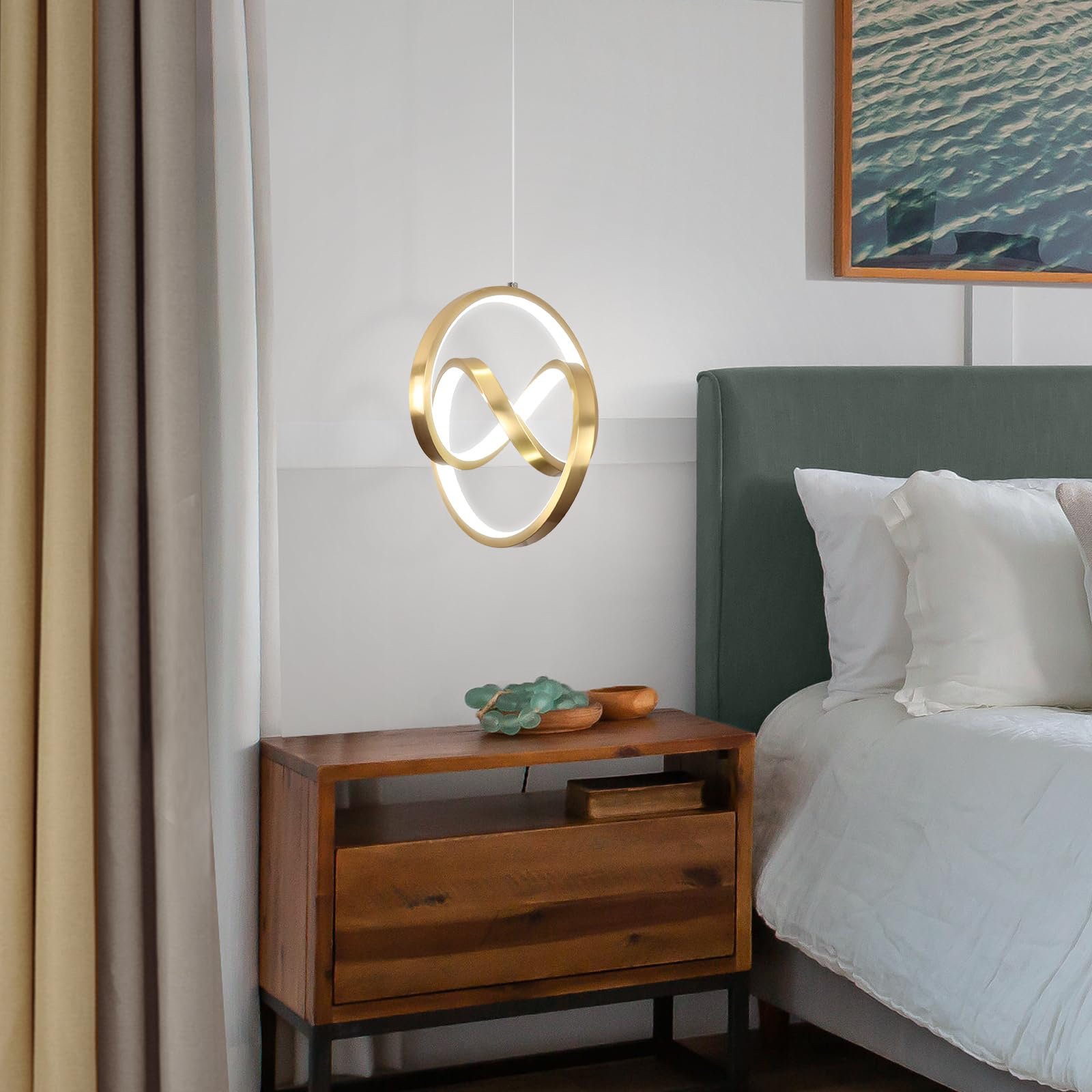Wrought Studio 6000K Modern Pendant Light Fixtures, LED Pendant Lights ...