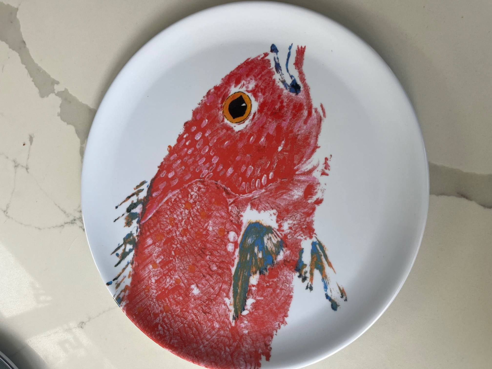 Highland Dunes Red Snapper Plate - 11" | Decorative Seafood Tray | Wayfair