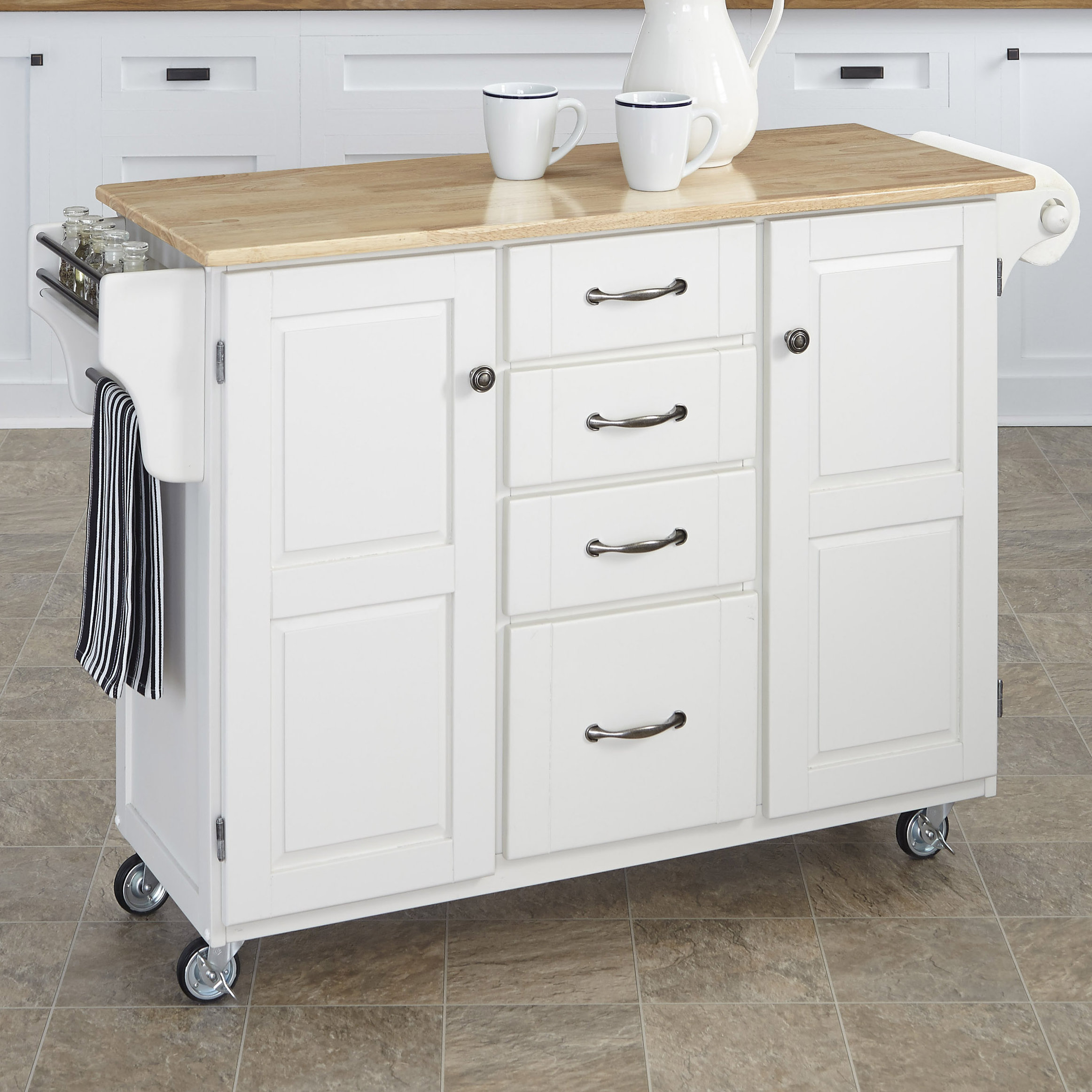 Red Barrel Studio® Littrell Kitchen Island & Reviews | Wayfair