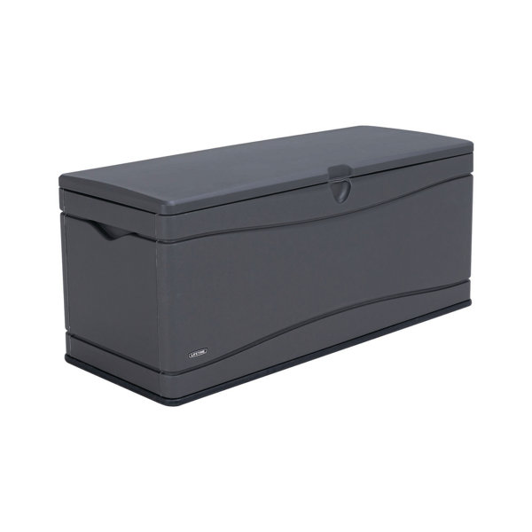 Lifetime 387.35cm W 1862.42L Water Resistant Plastic Lockable Deck Box ...