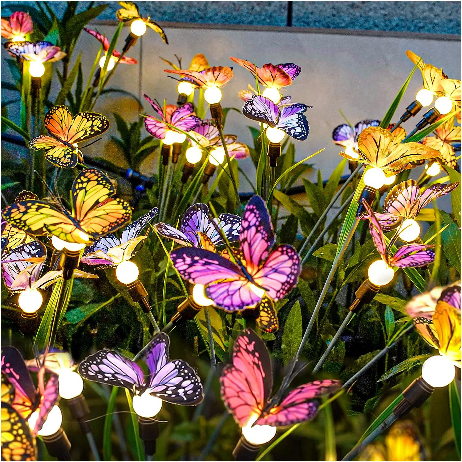 CG INTERNATIONAL TRADING Solar Garden Lights - Newest Swaying Butterfly ...