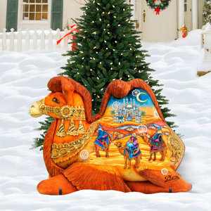 The Holiday Aisle® 3 King Camel Lawn Art & Reviews | Wayfair