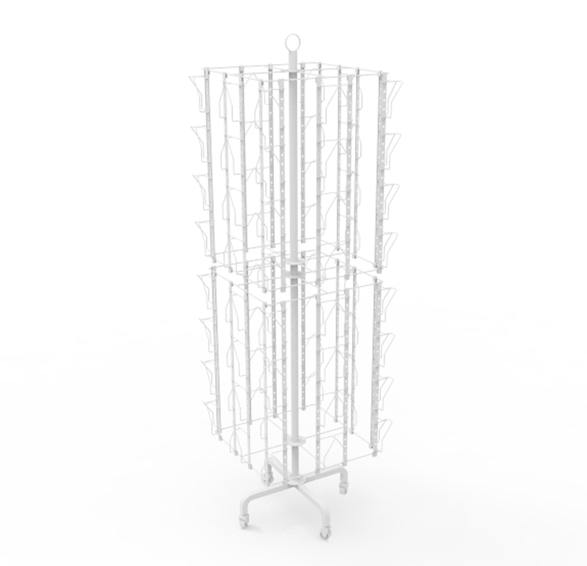 FixtureDisplays 64 Adjustable Pockets Display Rack 5 x 7, 7 x 5 up to 9 ...