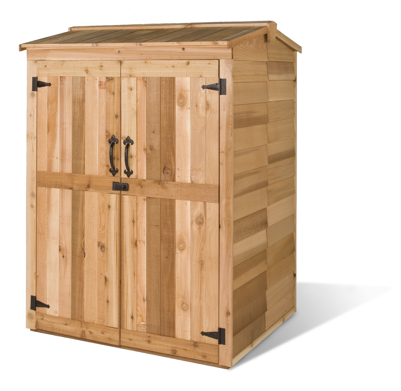 Cedarshed Green Pod 4 ft. W x 4 ft. D Western Red Cedar Wood Vertical ...