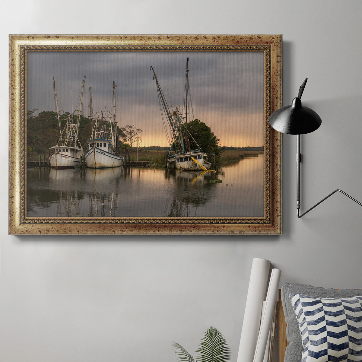 Longshore Tides Trawlers - Picture Frame Photograph on Canvas - Wayfair ...