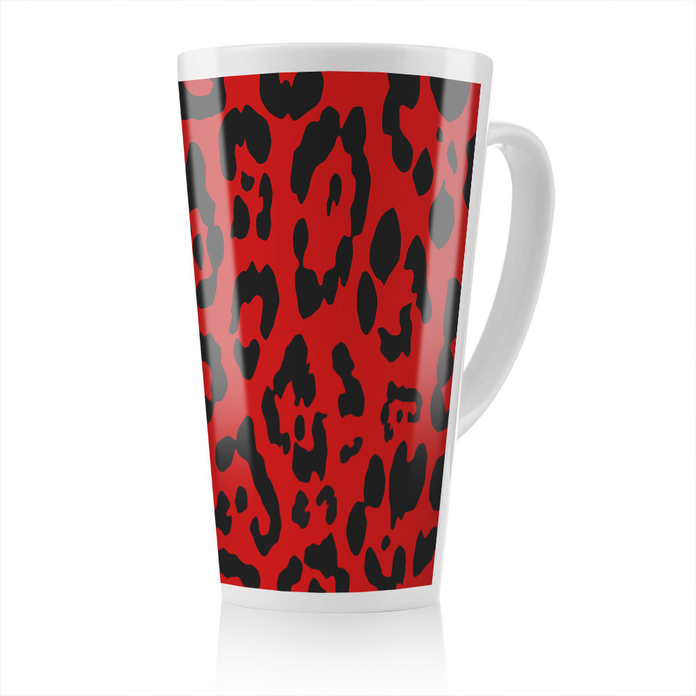 East Urban Home Leopard Print Latte Mug | Wayfair.co.uk