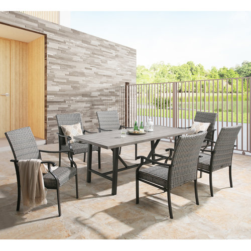 Gray Patio Dining Sets You'll Love | Wayfair