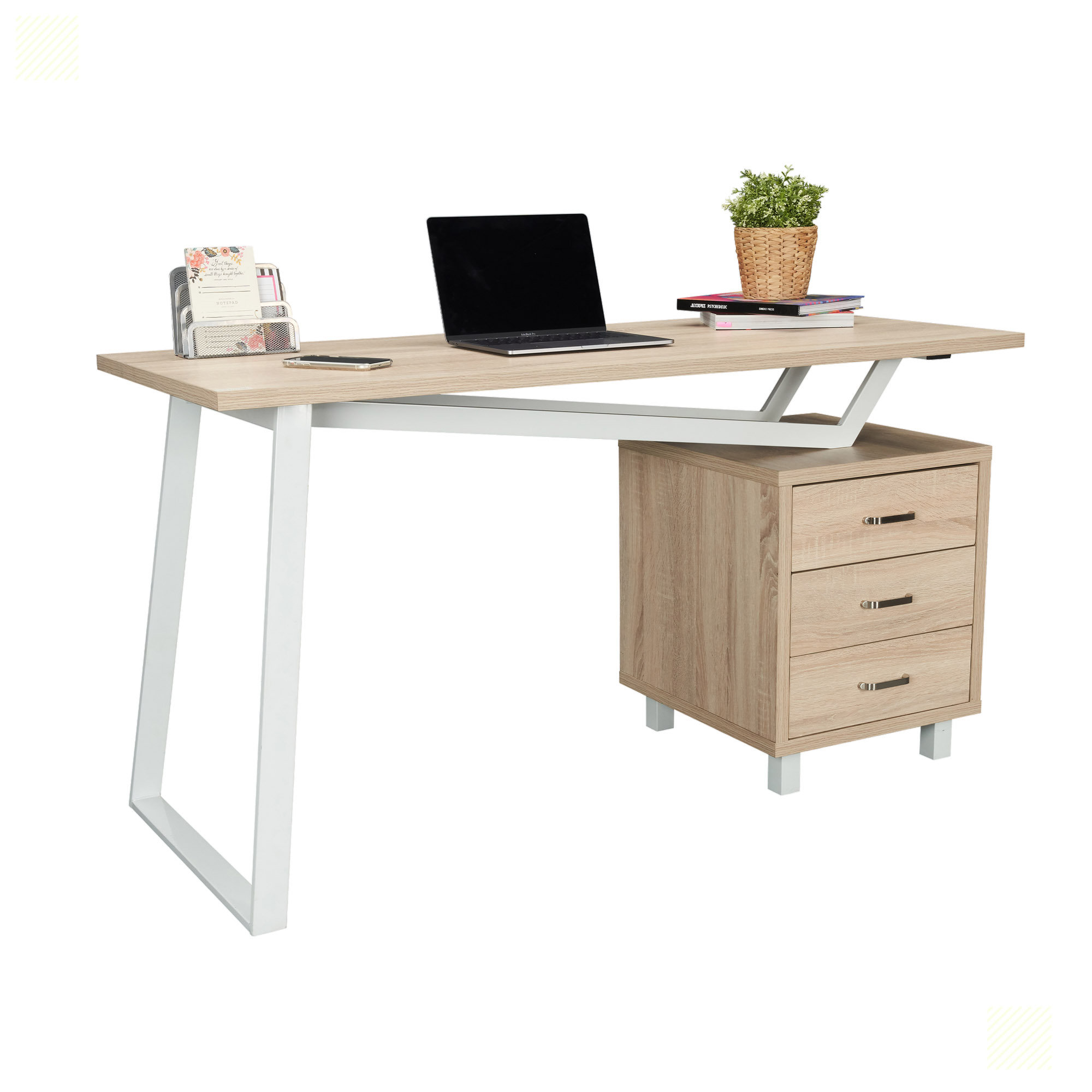 Wrought Studio Regeani Metal Base Computer Desk & Reviews | Wayfair