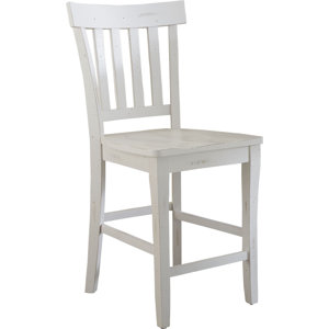 Laurel Foundry Modern Farmhouse Jarrod Solid Wood 24'' Counter Stool ...