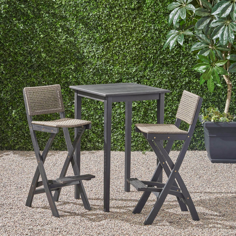Lark Manor Aiyden 2 - Person Rectangular Outdoor Dining Set & Reviews ...