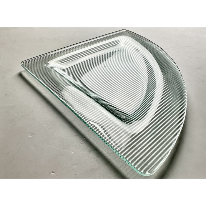 Abolos Triangle Glass Corner Shelf with Adjustable Shelves | Wayfair