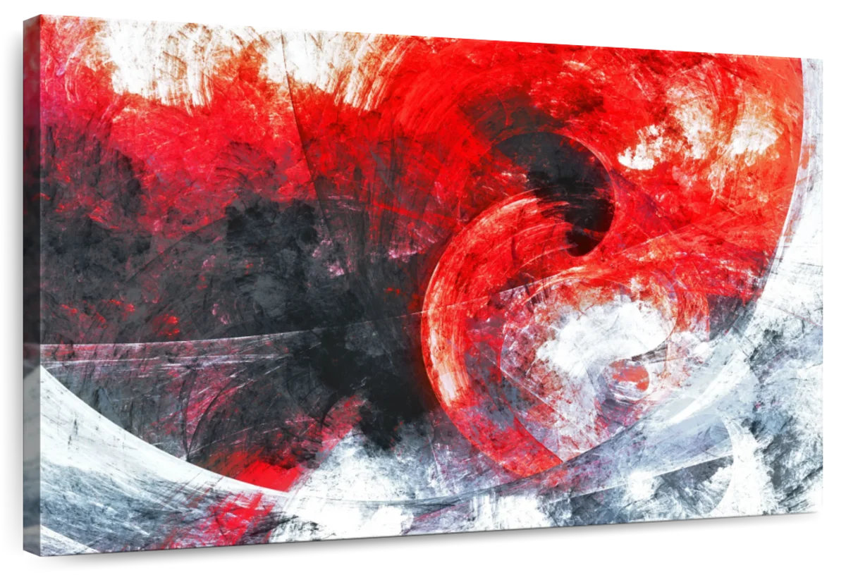 Wade Logan® Avery Red Whirlpool Abstract - Wayfair Canada