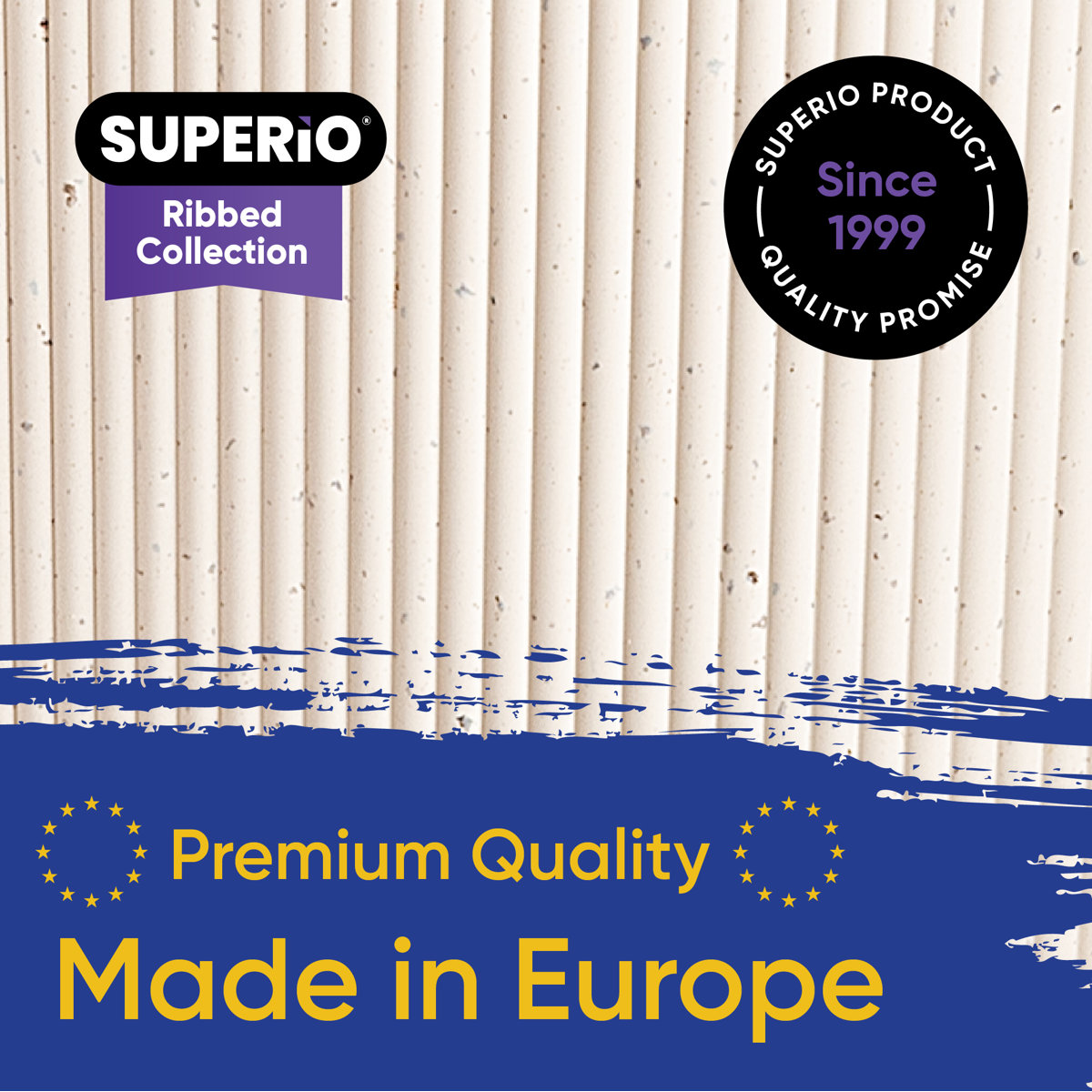 Superio Ribbed Laundry Basket with Handles | Wayfair