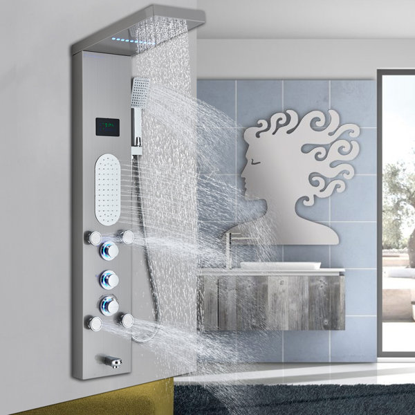 AlenArtWater 47'' Shower Panel with Fixed Shower Head - Wayfair Canada
