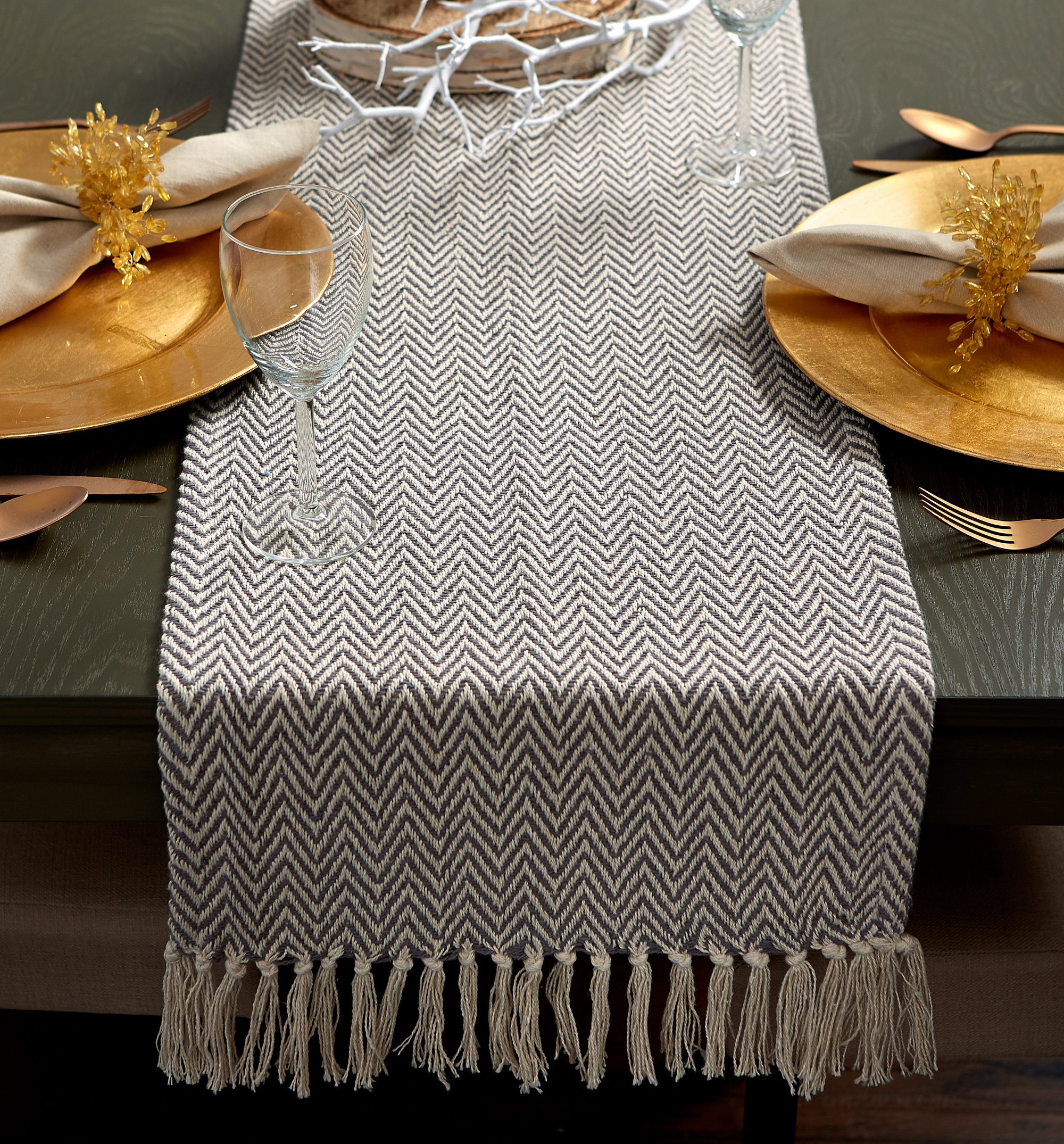 Gracie Oaks Desta Solid Table Runner & Reviews | Wayfair