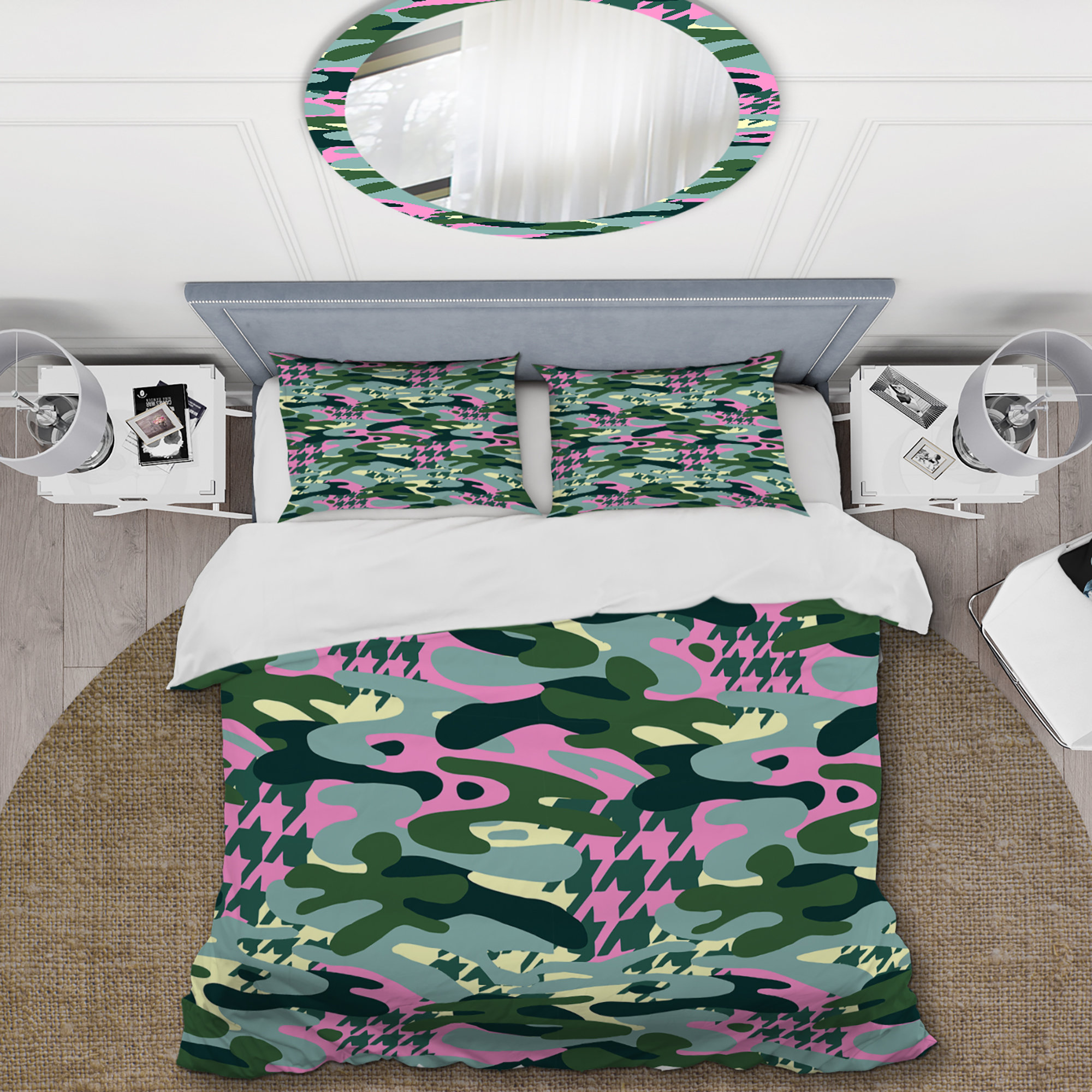 Design Art Trendy Camouflage Painted - Cabin & Lodge Duvet Cover Set ...