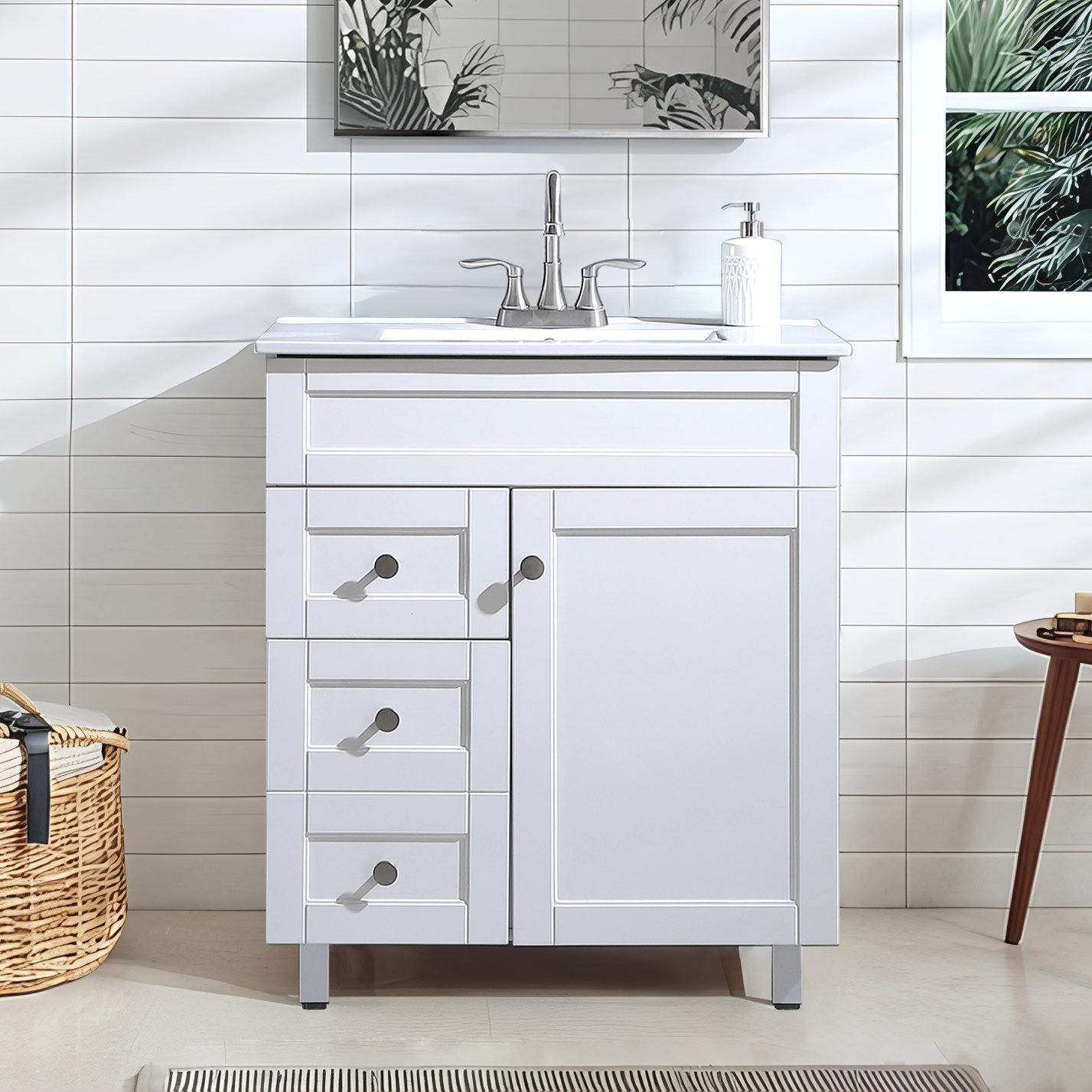 Mercer41 Ensemble de meuble-lavabo simple autoportant moderne 30 po ...