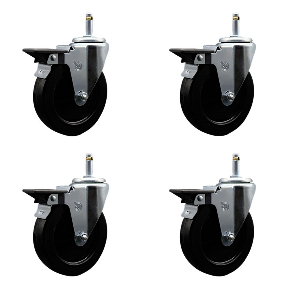 Service Caster Grip Ring Stem Caster Set | Wayfair