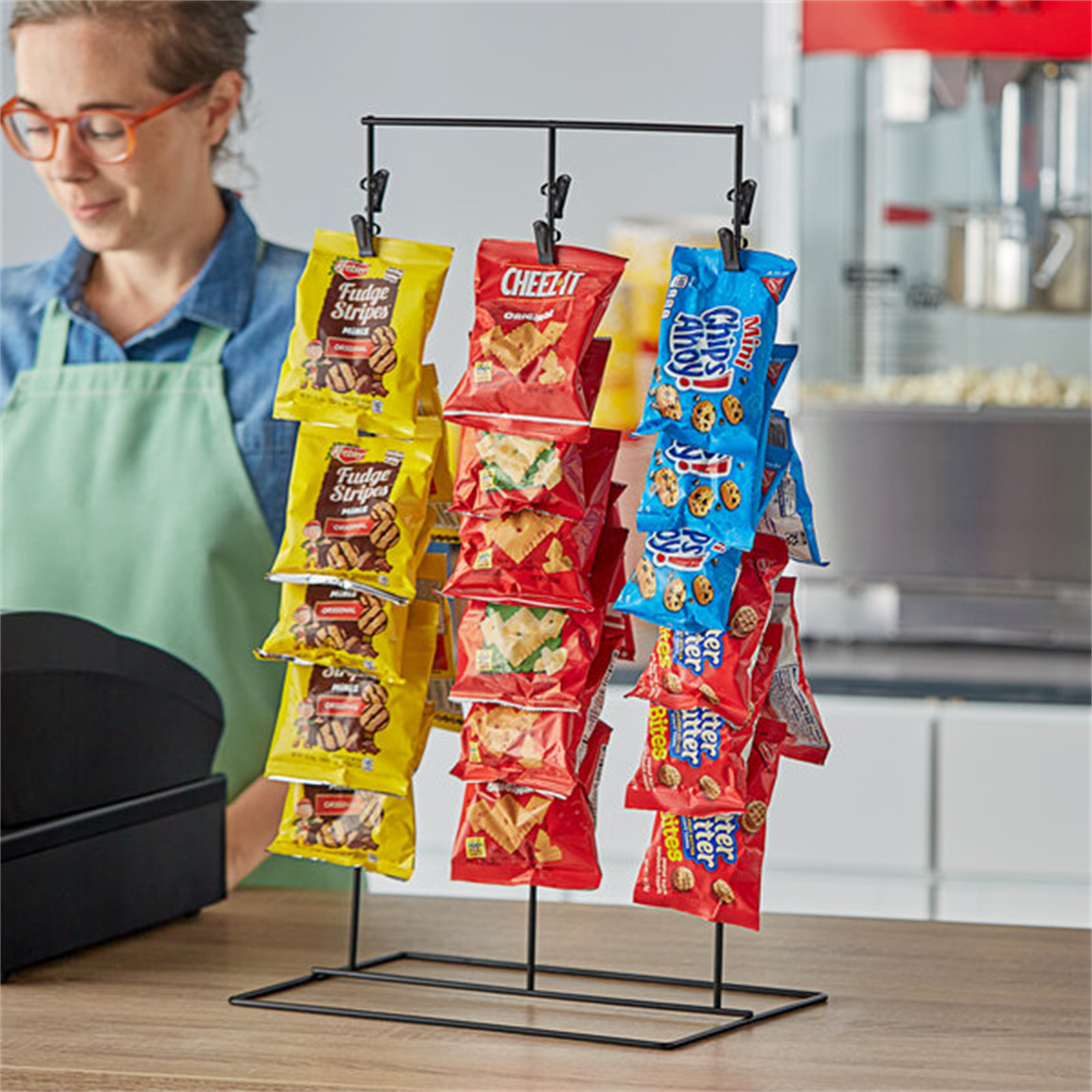 FixtureDisplays Choice 14" X 9" X 24" Freestanding Chip Rack With 36 ...