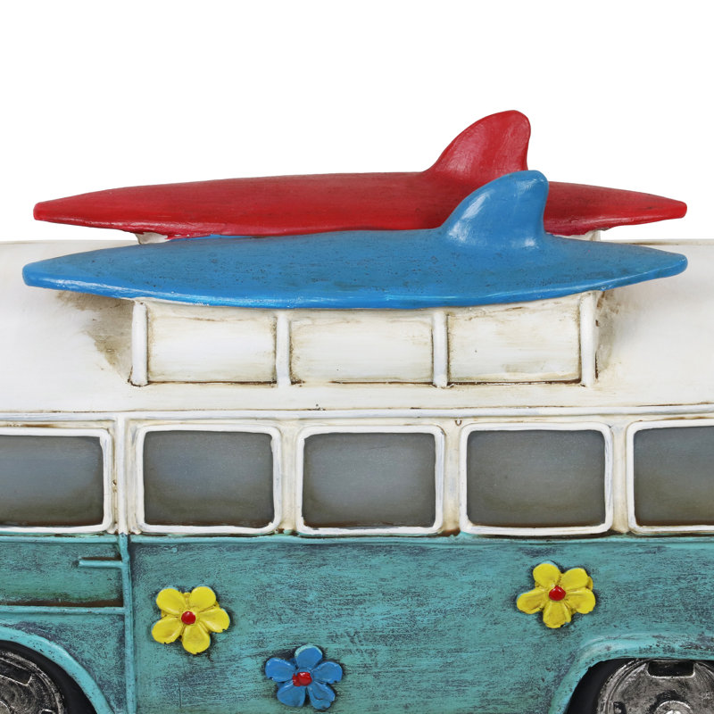 Exhart Solar Retro Bus Garden Statue, 7 Inch & Reviews | Wayfair