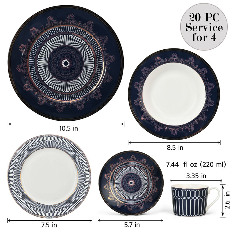 STP Goods Dinnerware Set - Service for 4 | Wayfair