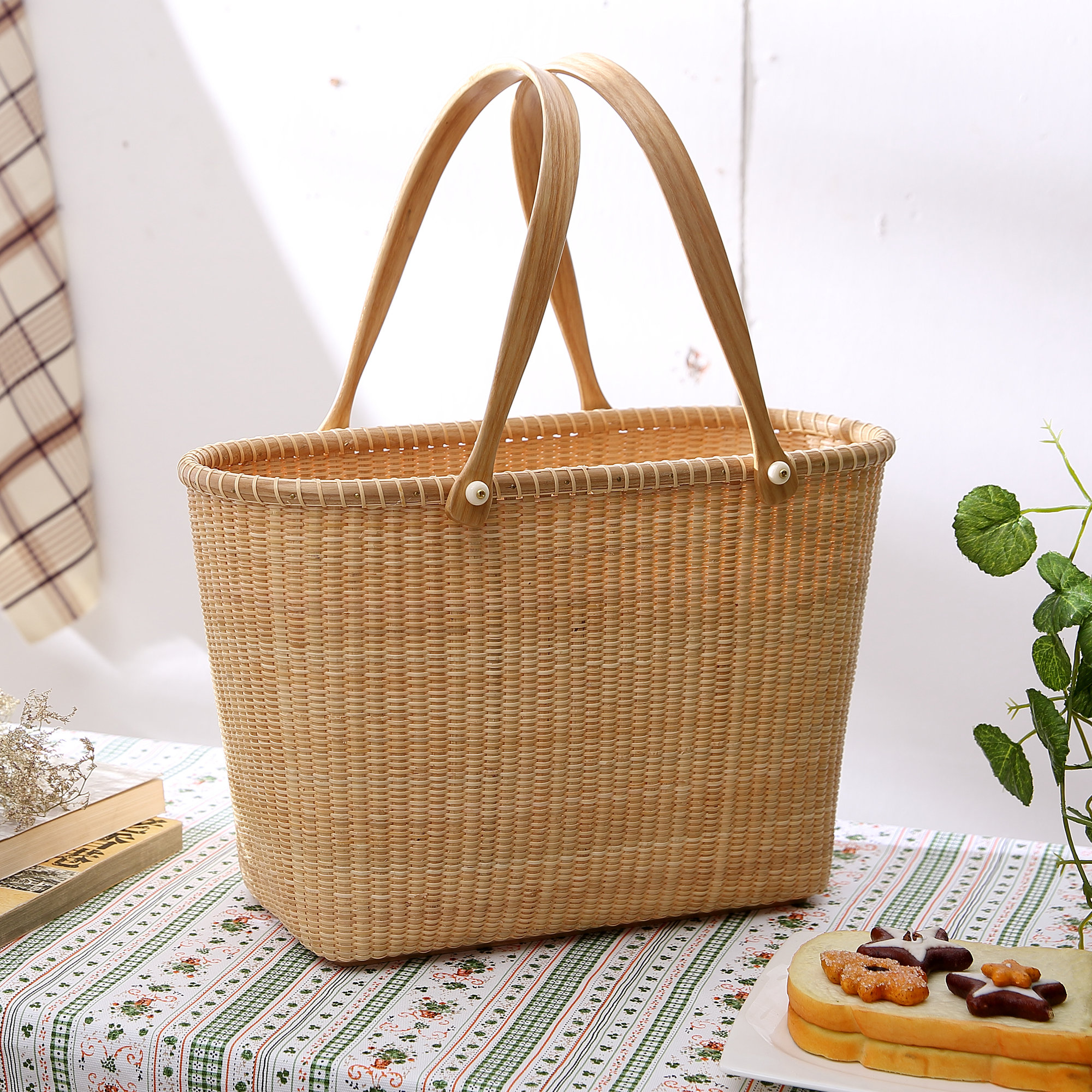 Rosecliff Heights Nantucket Tall Tote Office Handbag With Handle - Cane ...