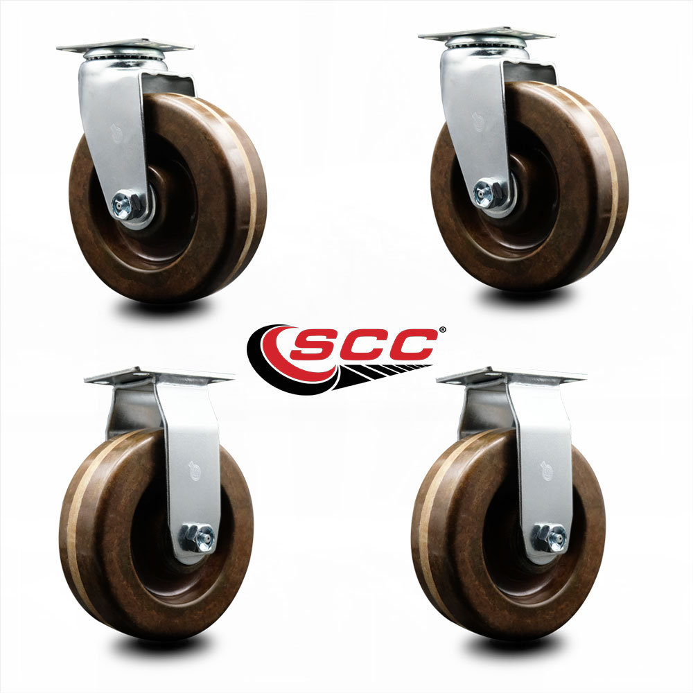 Service Caster 4-Piece High Temp Phenolic Caster Set | Wayfair
