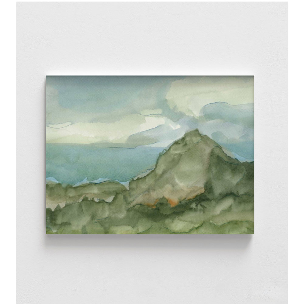WeFrameArt Plein Air Mountain View I By Ethan Harper, Clear Sky ...