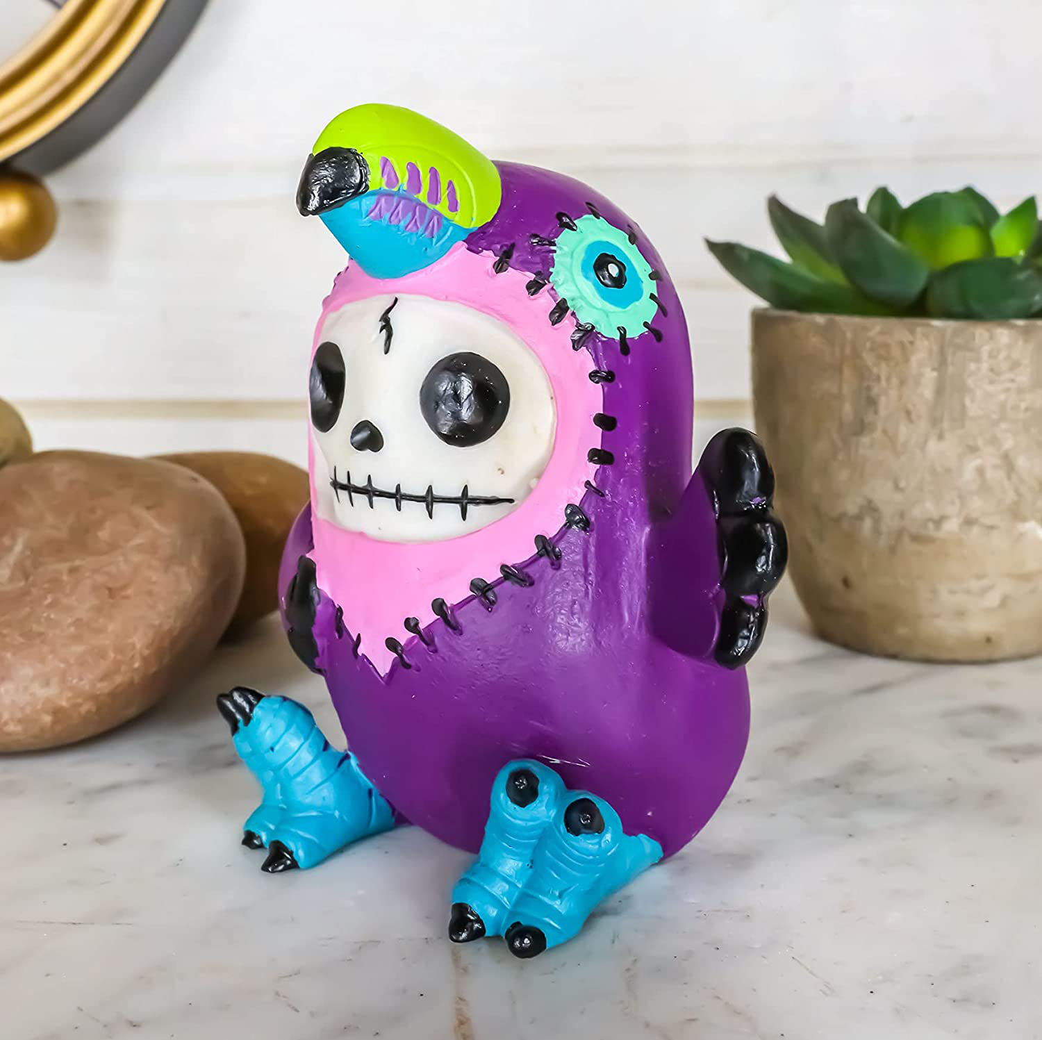 The Holiday Aisle® Furrybones Purple Spice Toucan Bird Skeleton ...