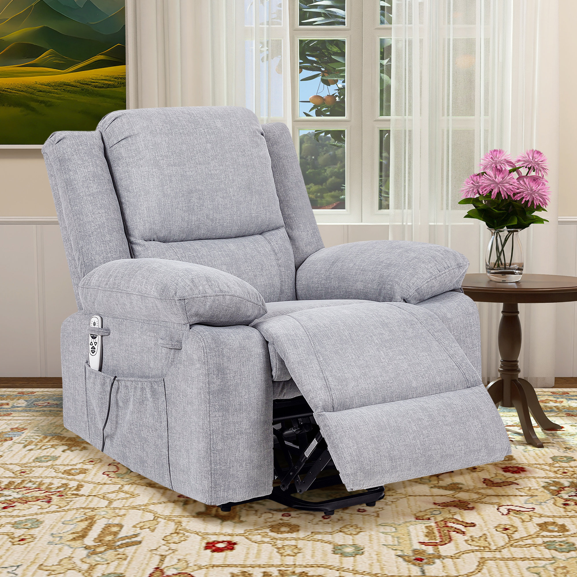 Latitude Run® Liftable Massage & Heated Recliner | Wayfair