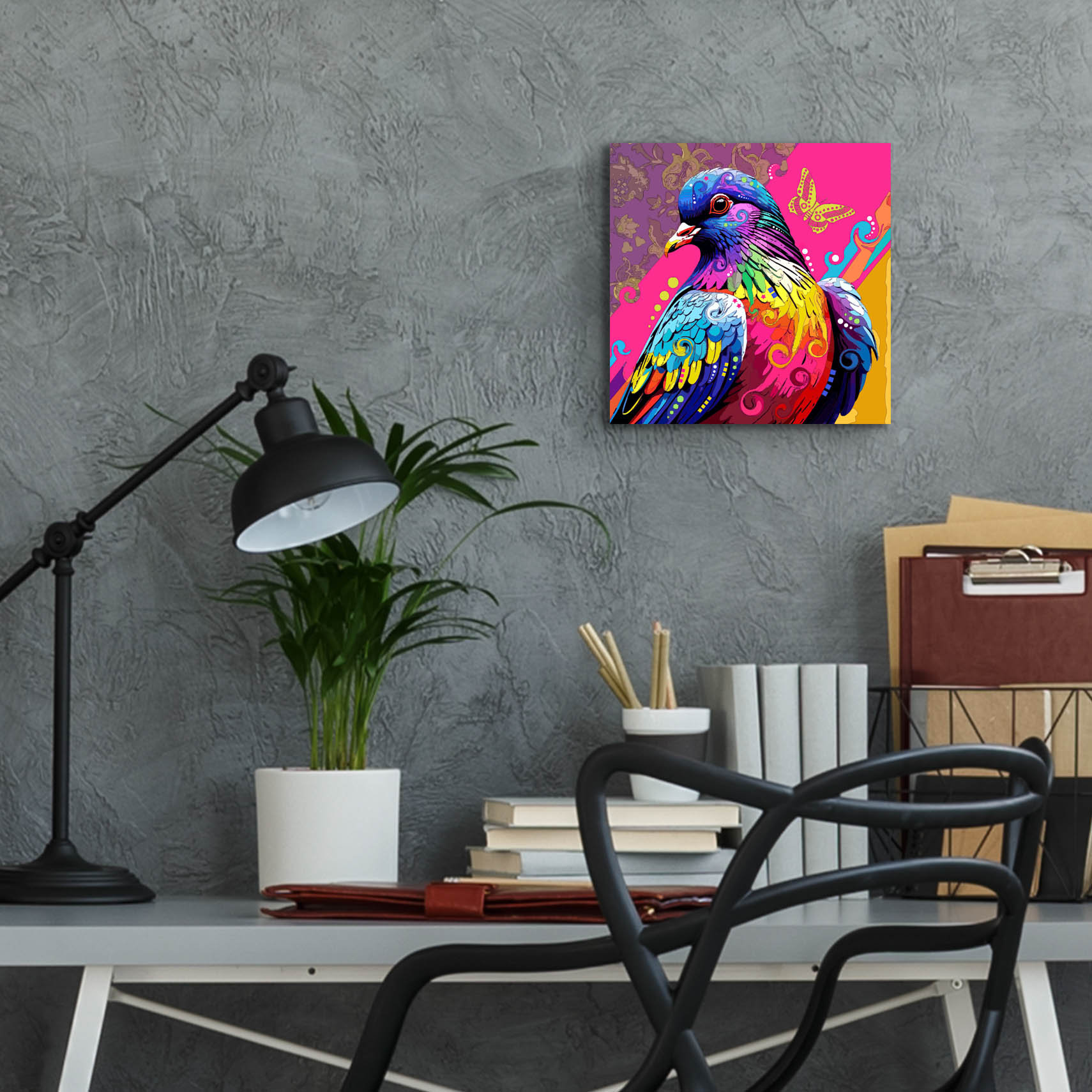 Winston Porter Pigeon 2' by Dean Russo Acrylic Glass Wall Art | Wayfair