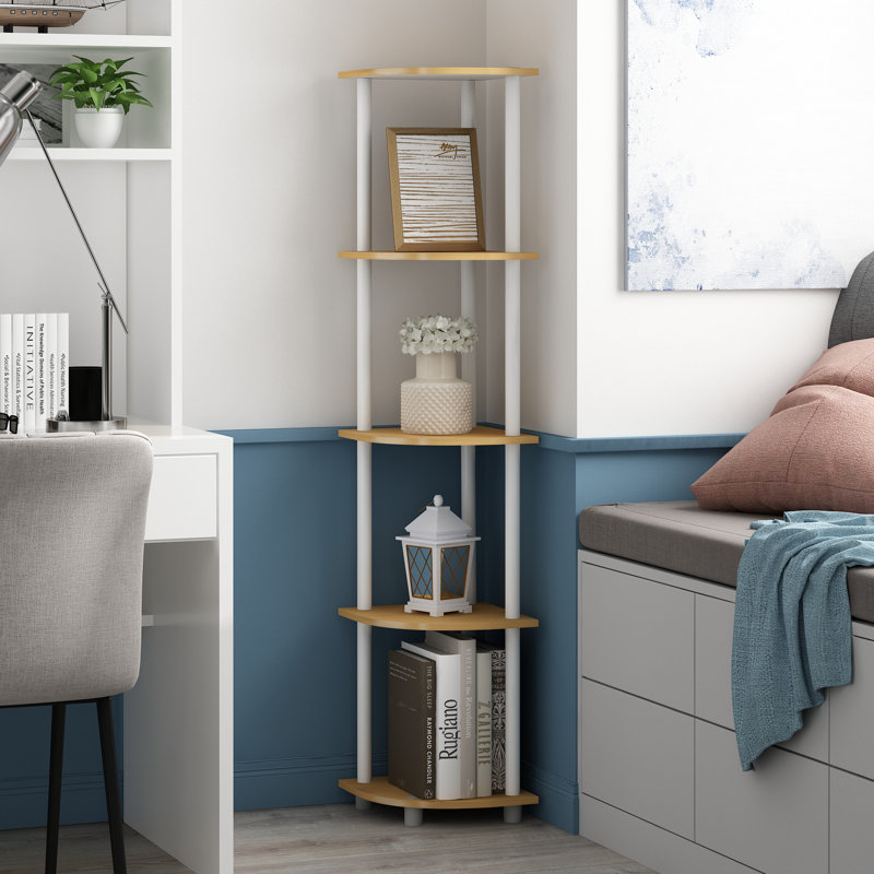Symple Stuff Corner Bookcase & Reviews | Wayfair