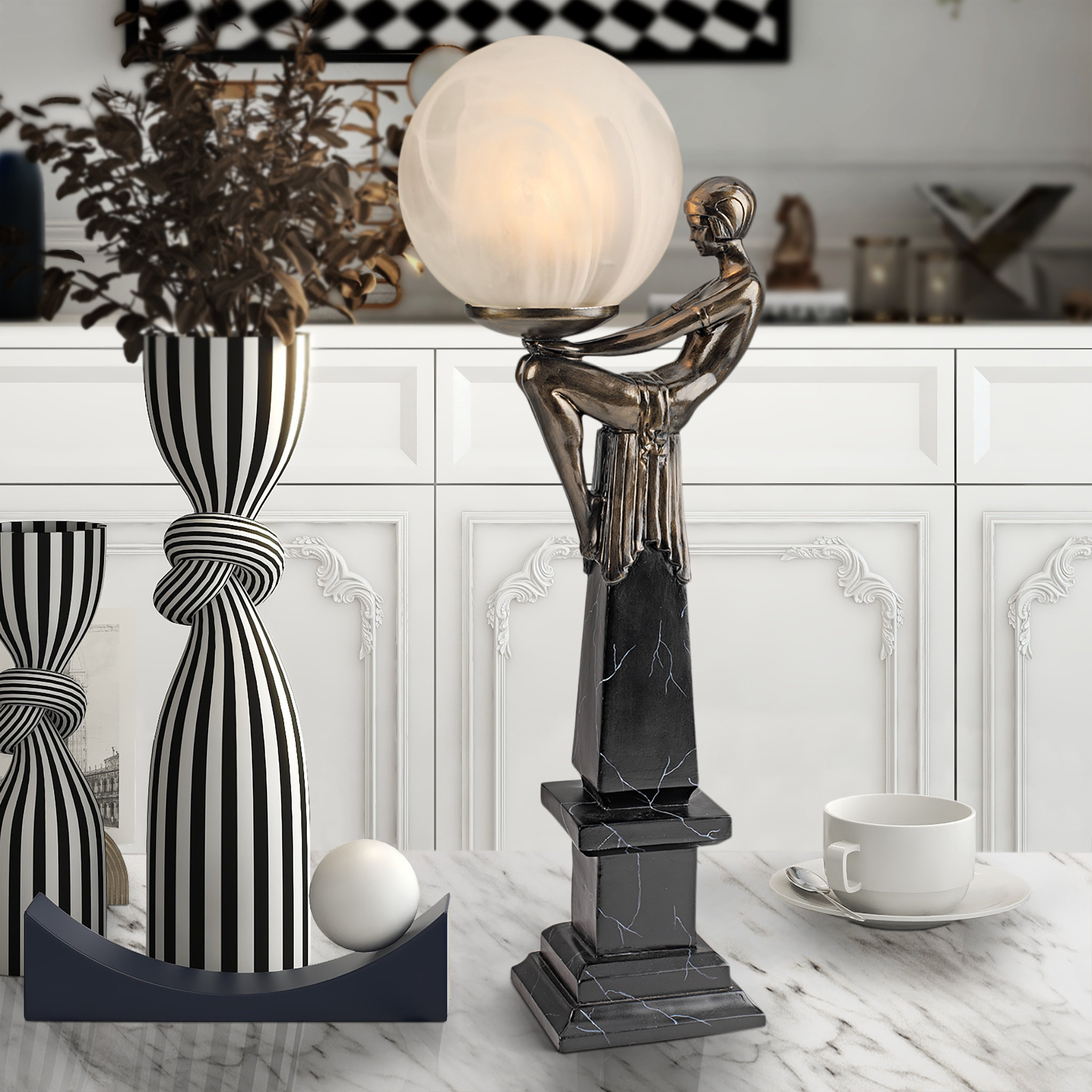 Design Toscano Goddess of the Stars Illuminated Statue & Reviews | Wayfair